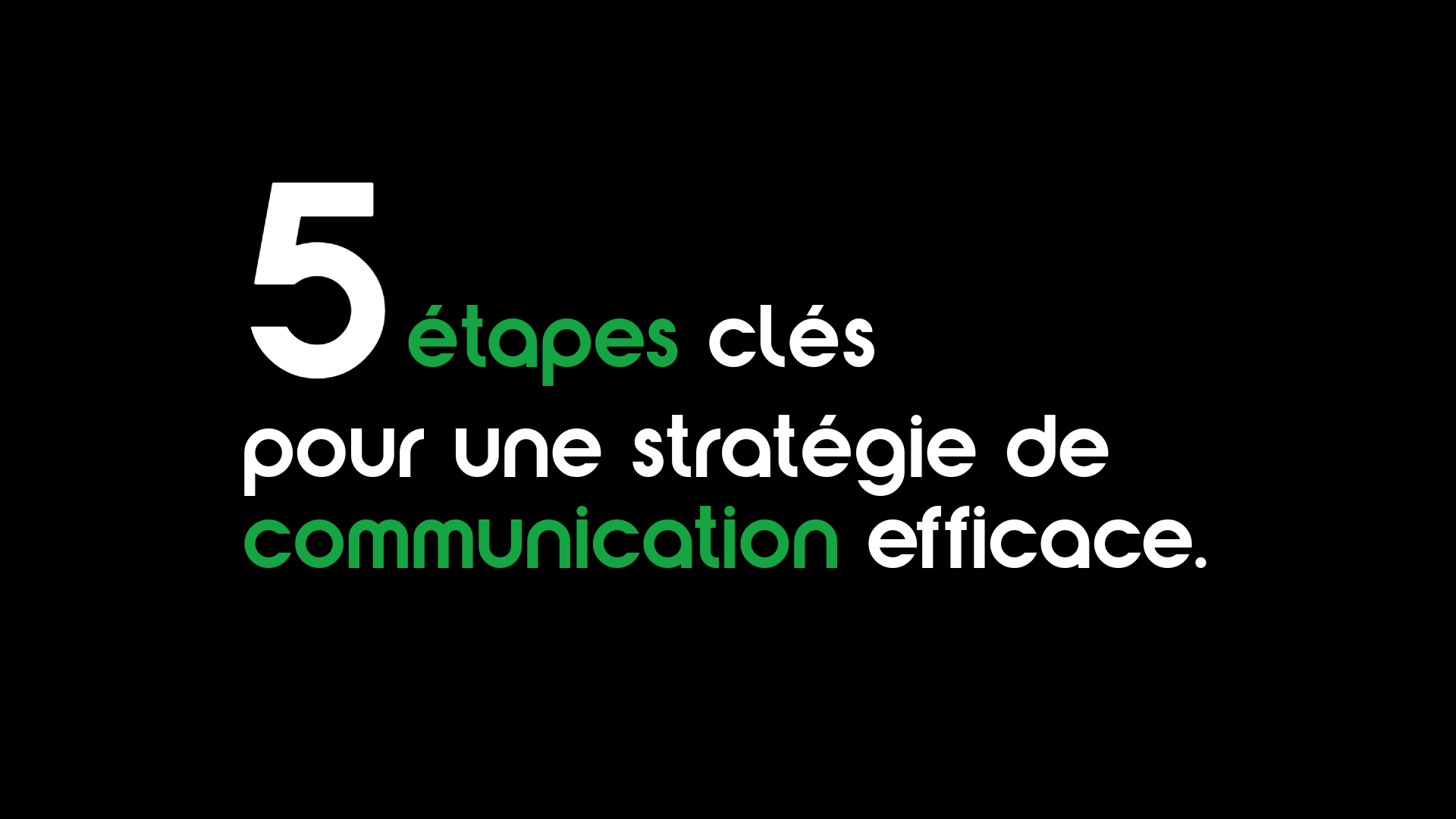 Les 5 étapes clés pour une stratégie de communication efficace - dode